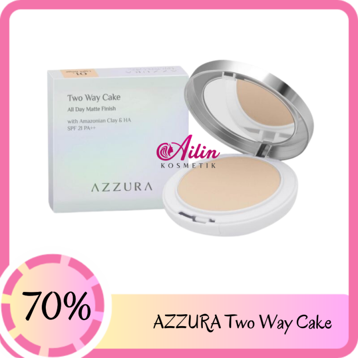 AZZURA Two Way Cake SPF 21 PA++ Bedak Foundation Bedak Padat | Lazada ...