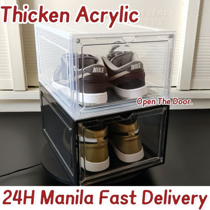 Acrylic Shoes Rack Clear Shoe Box Storage Cabinet Shoe Rack Organizer ...