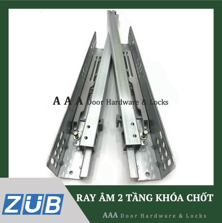 [ZUB] Ray âm giảm chấn 2 tầng Khoá chốt, độ mở 3/4 có đủ kích thước (1 ...