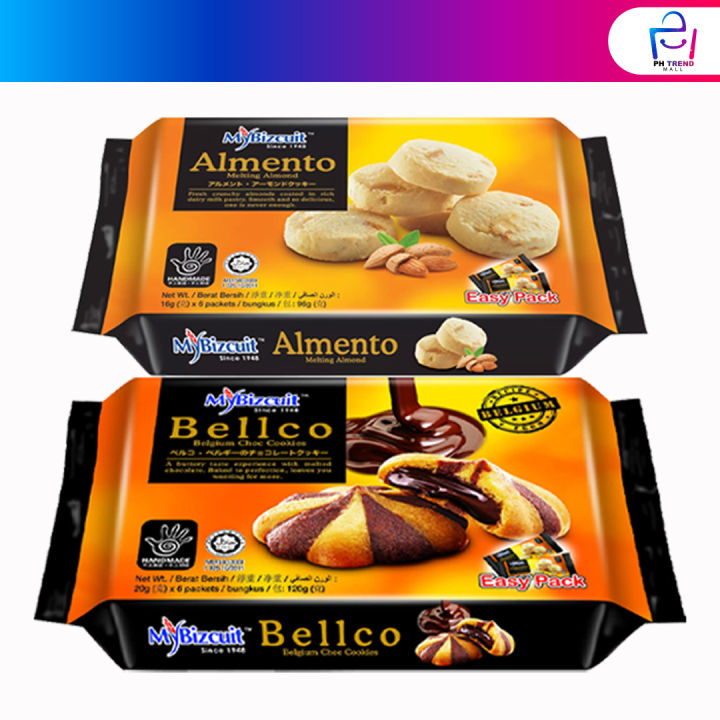 My Bizcuit Handmade Cookies Almento Melting Almond / Bellco Belgium Choco Cookies 96g - 120g ...