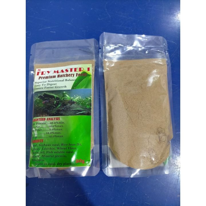 Fry Master 1 Premium Hatchery Feeds 50grams per pack | Lazada PH