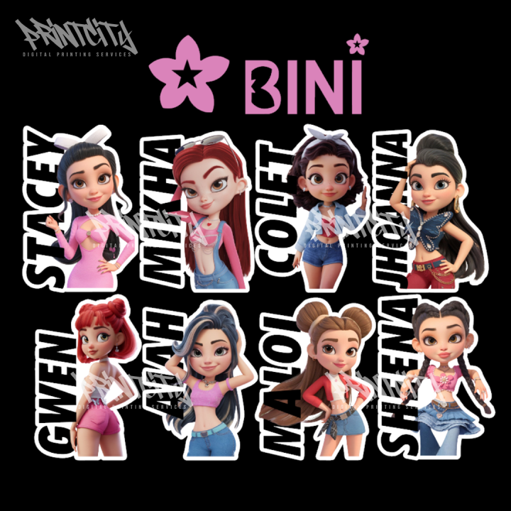Bini Sticker Collectible Fan made CHIBI High Quality - Perfect for Fans ...