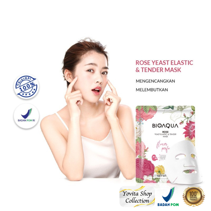 BIOAQUA Sheet Mask Rose Brightening Moisturizing Antioxidant & Anti ...