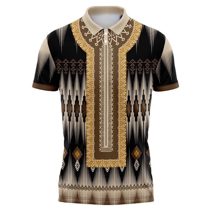 Men's Philippine Ethnic Tribal Modern Barong Polo Shirt Full ...