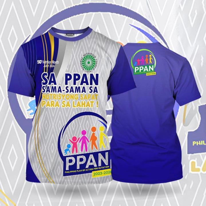 PPAN Nutrition Month 2024 Official Tshirt Full Sublimation Men and ...