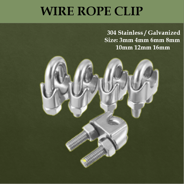 Stainless Steel & Galvanized Wire Rope Clip / Wire Rope Clamp Sling ...