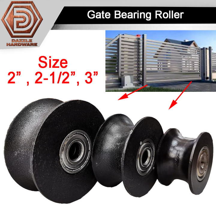 Gate roller pipe bearing roller sliding gate wheel roda pintu besar ...