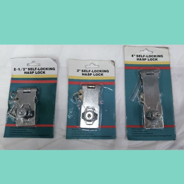 Self-locking hasp lock/ drawer lock with key | Lazada PH