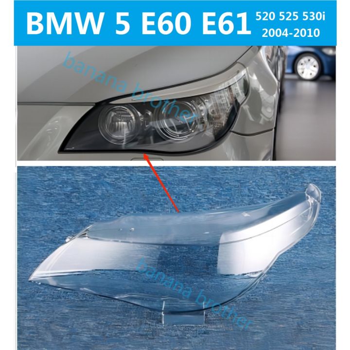 FOR BMW 5 E60 E61 520 525 530i 2004-2010 headlamp cover headlight cover ...