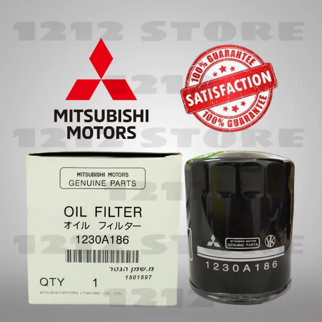 🇲🇾READY STOCK🔥 1230A186 ORI MITSUBISHI OIL FILTER TRITON STORM PAJERO ...