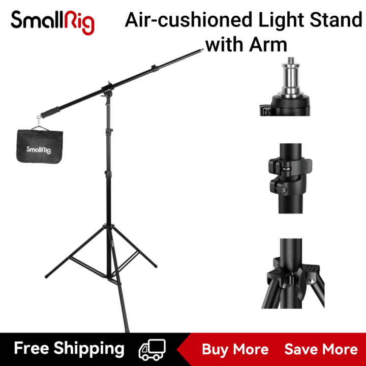 SmallRig Aluminum Light Stand 110"/9.2ft/280cm, Adjustable Photography ...