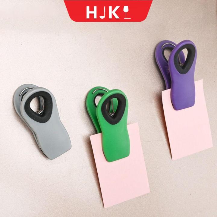 HJKL กันความชื้น คลิปแม่เหล็กติดตู้เย็น แม่เหล็กที่แข็งแรง กันลื่น คลิป ...