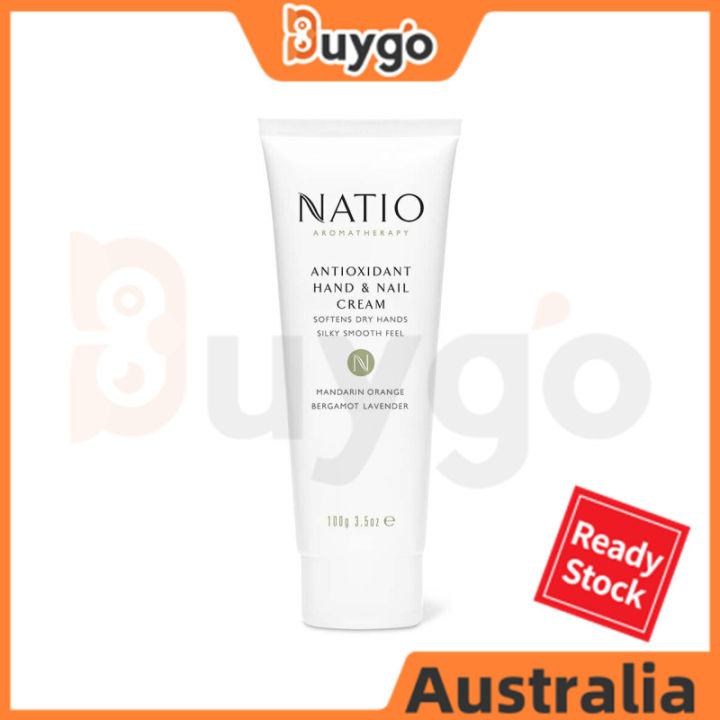 Natio Antioxidant Hand & Nail Cream Softens Dry Hands Silky Smooth Feel ...
