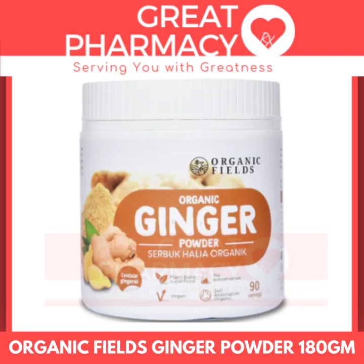 ORGANIC FIELDS GINGER POWDER 180GM | Lazada