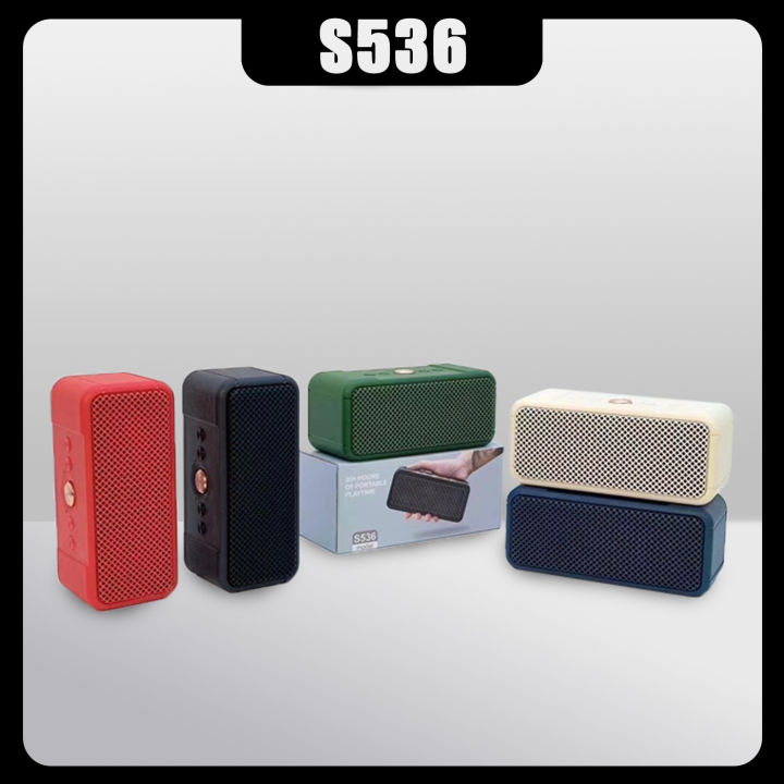 ลำโพงบลูทูธ รุ่น S536 ลำโพงเสียงดี พกพาสะดวก มี 5 สี เสียงเบสดี ดีไซน์สวย สินค้าพร้อมส่ง สีดำ สี ...