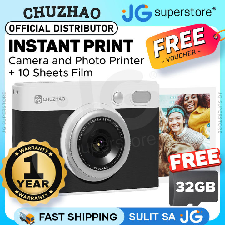 Chuzhao Instant Print Camera and Photo Printer (D1-P) with 10 Film ...