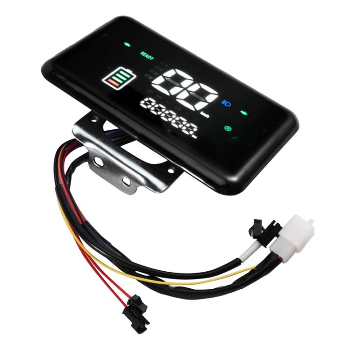 For Electric Scooter Bicycle E-Bike Digital Speedometer 48V-72V LCD ...