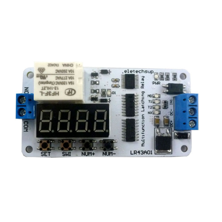 DC 12V Multi-function Magnetic Latching Impulse Relay Delay Time Relay ...