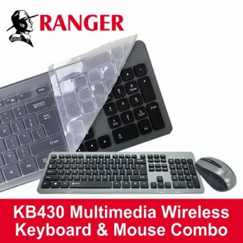 Ranger Wireless Keyboard. 6-key mouse. Protective Silicon Cover. Soft ...