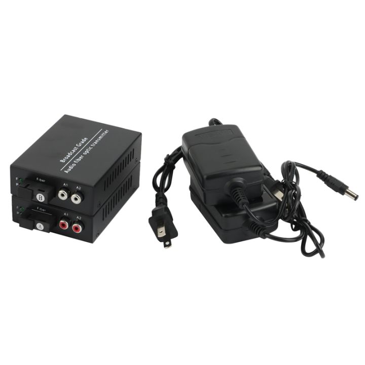 2CH Audio over Fiber Optic Media Converters - Singlmode Fiber Up 20Km ...