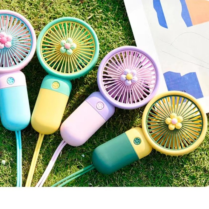 Kipas Angin Portable Mini USB Bunga Kipas Genggam Tangan / Stand ...
