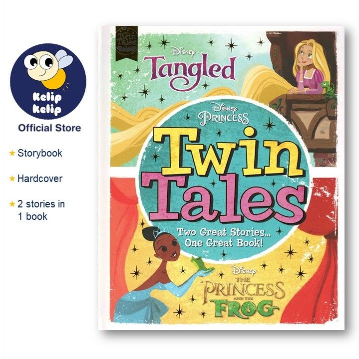 Disney Princess Story Book Hardcover Tangled & Princess and the Frog ...