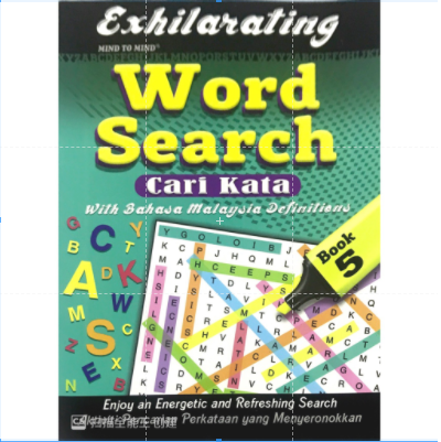 【Mind to Mind】Exhilarating Word Search Cari Kata Book 5 - With Bahasa ...
