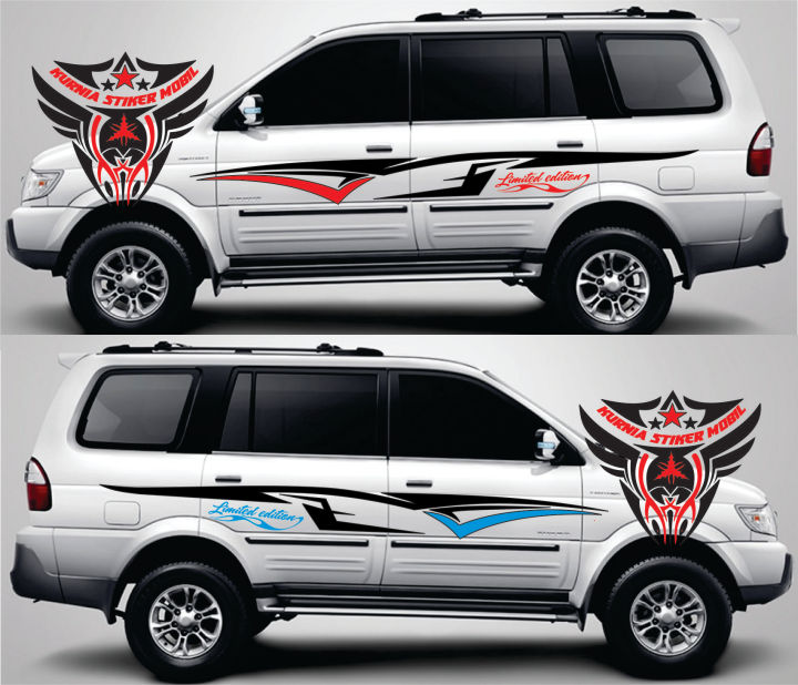 stiker mobil panther stiker sticker mobil isuzu panther kijang kuda ...