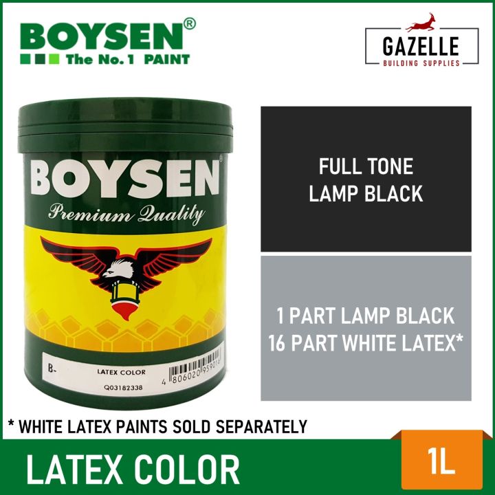Boysen Latex Color Full Tone Lamp Black - 1L | Lazada PH