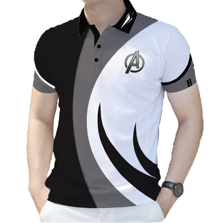 Men's youthful office fashion style polo t-shirt, Full Sublimation Polo ...
