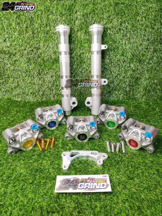 LIGHTEN FRONT SHOCK SET W/ 2POT CALIPER HONDA CLICK125/CLICK150/BEAT FI ...