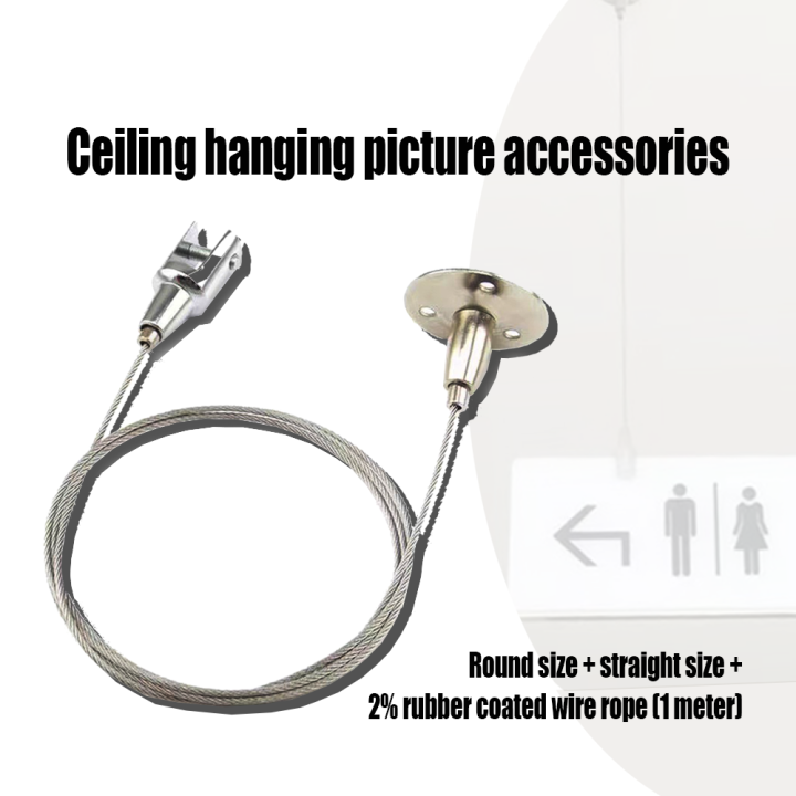 Ceiling Mount Hanging Gallery Steel Suspension Cable Used For Toilet ...