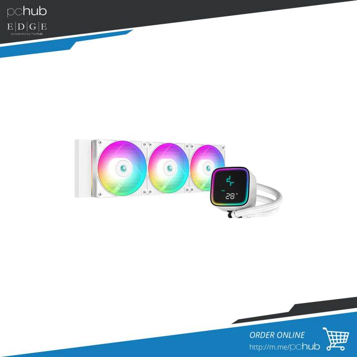 PChub | Deep Cool DC LS720 SE Digital aRGB white, 360mm AIO LC Cooler ...