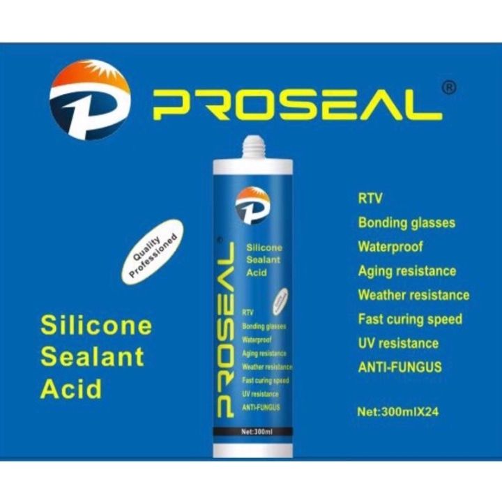 PROSEAL Silicone Sealant per box/24pcs clear white black brown | Lazada PH