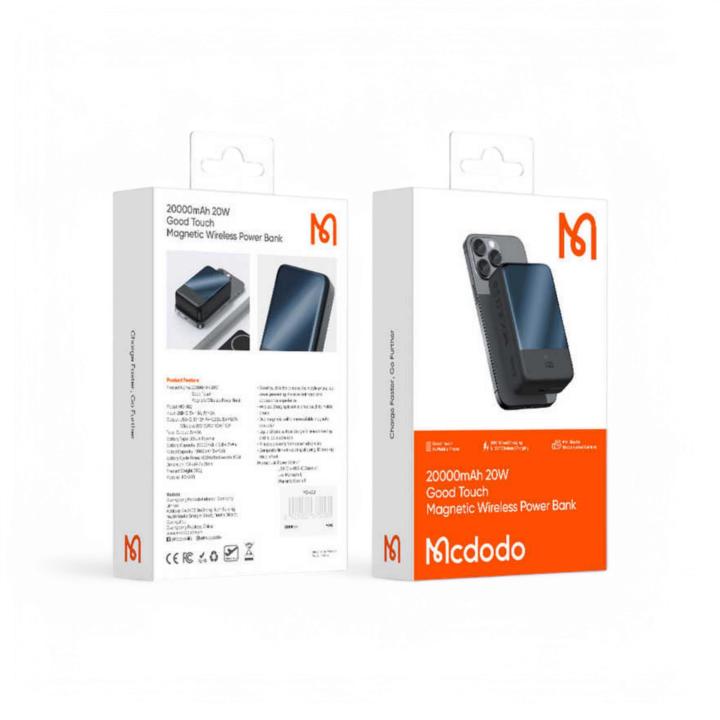 MCDODO 10000mAh 20W Good Touch Magnetic Wireless Power Bank MC-42 ...