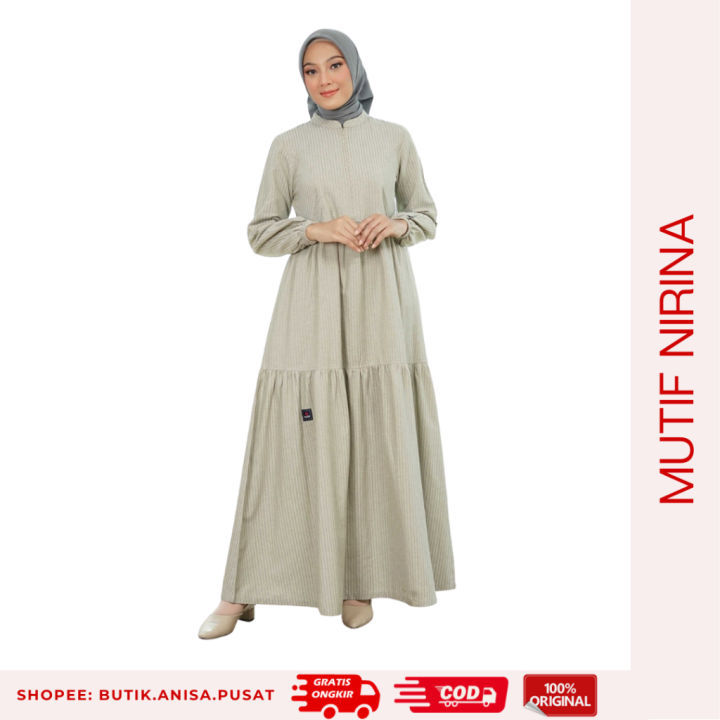 MUTIF GAMIS NIRINA SAGE GREEN FOREST | Lazada Indonesia