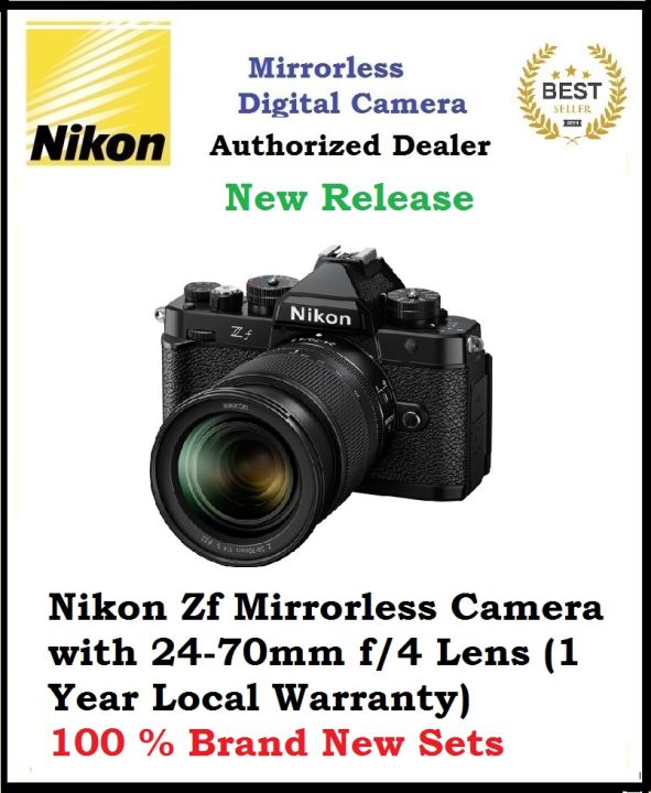 Nikon Zf Mirrorless Camera with 24-70mm f/4 Lens (1 Year Nikon ...