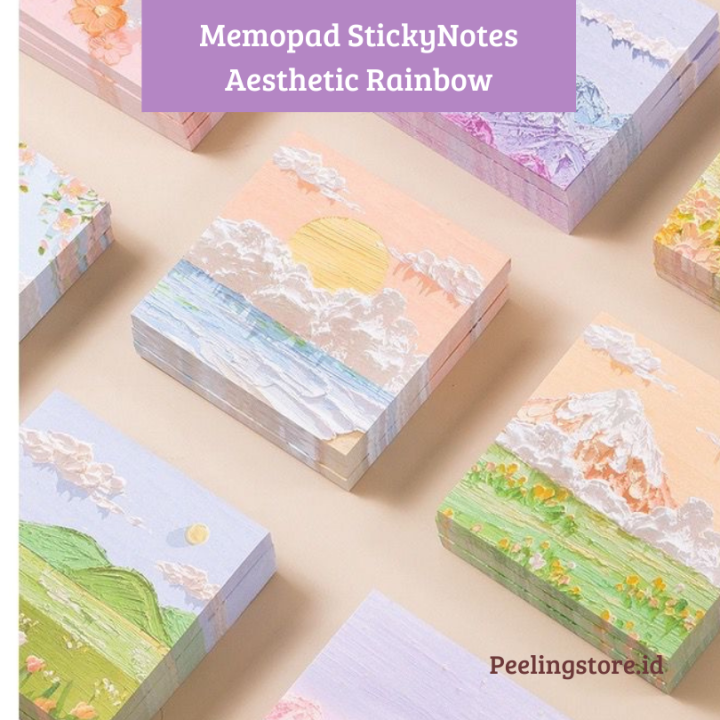 MEMO STICKY NOTES AETHETIC Memo Tempel Aesthetic Sticky Notes Motif ...