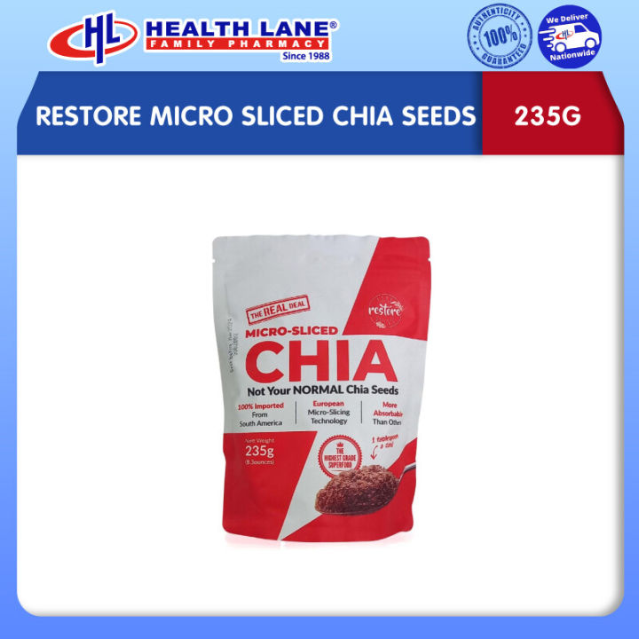 RESTORE MICRO SLICED CHIA SEEDS 235G | Lazada
