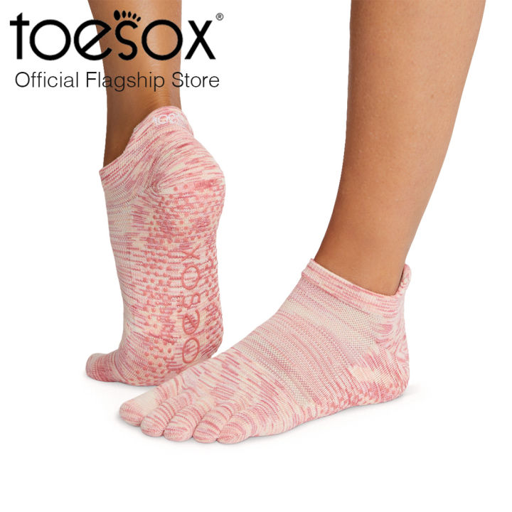 ToeSox Grip Full Toe Low Rise Tec ถุงเท้ากันลื่น ปิดนิ้วเท้า พิลาทิส รุ่น Low Rise Tec | Lazada ...