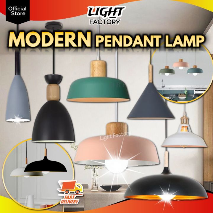 🔥HOT🔥 Decorative Pendant Light Wooden Design Hanging Light Black White ...