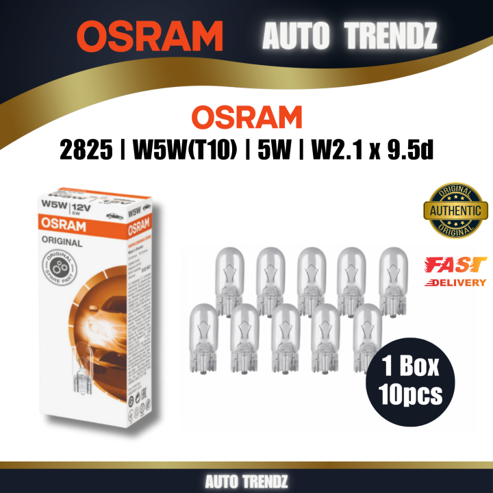 OSRAM Original 2825 | Halogen Bulb | T10 W5W 12V W2.1x9.5d | 100% Original | Auto Trendz | Lazada