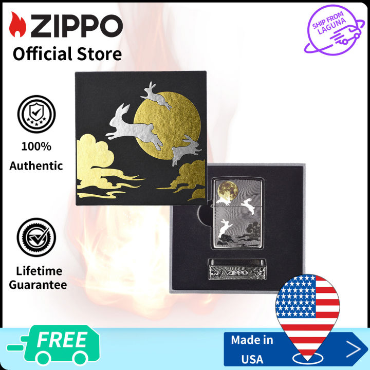 Zippo Mid Autumn Special Edition Bunny & Moon Design Pocket Lighter ...