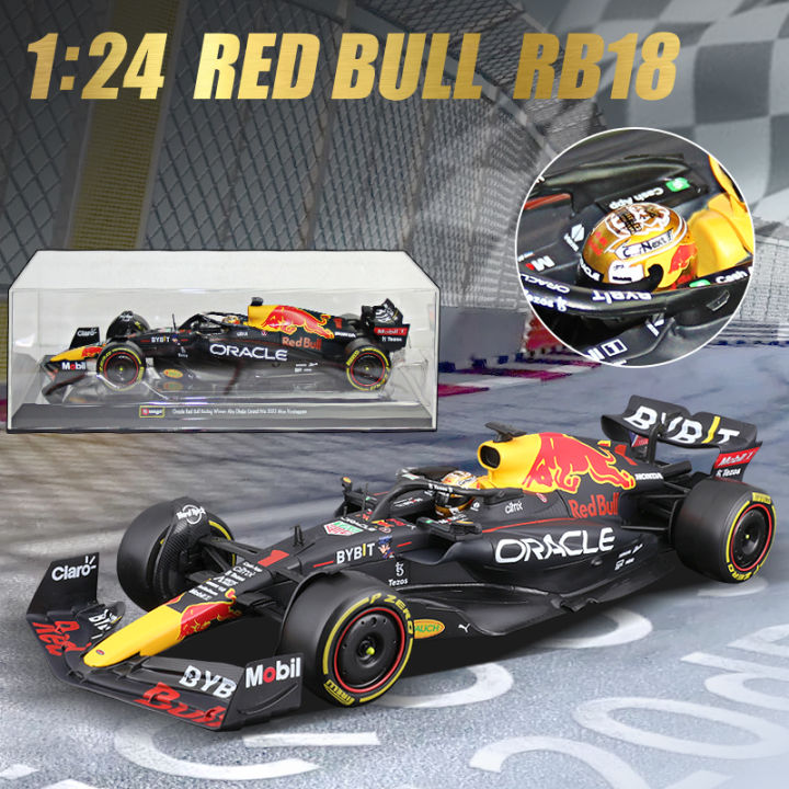 Bburago 1:24 2022 F1 Red Bull RB18 #1 Max Verstappen Champion Gold ...