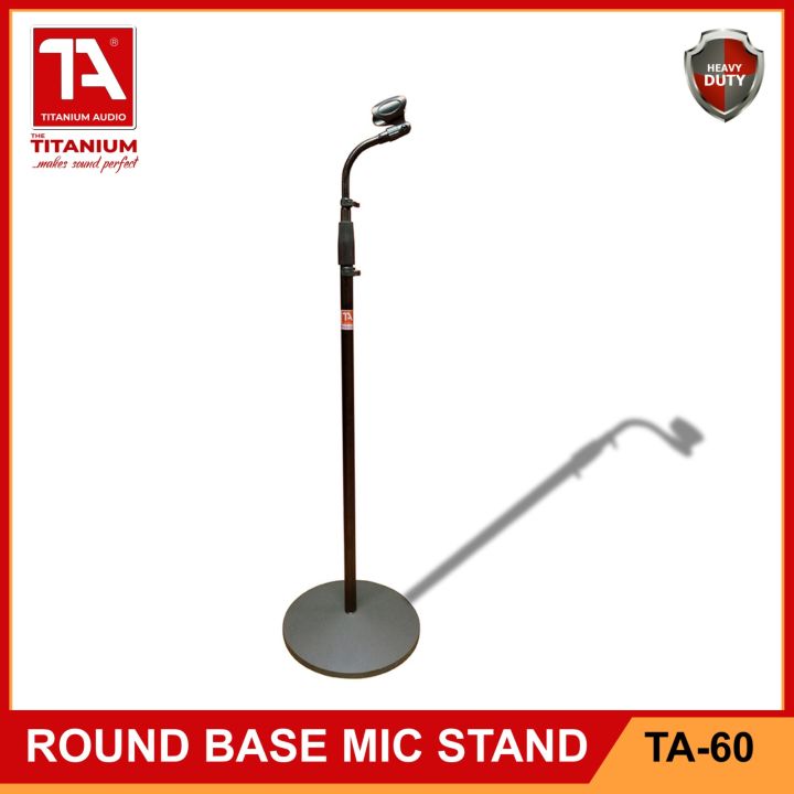 Titanium Audio TA 60 Microphone Stand / Round Base Microphone Stand ...