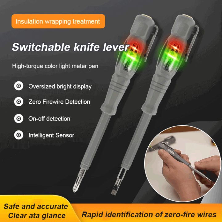 Voltage Tester Pen High-torque Intelligent Detection Double Batch Head ...