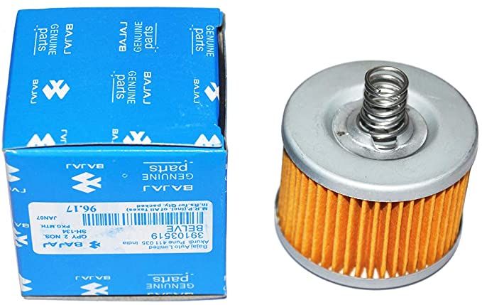 Motorcycle oil filter BAJAJ/CT100 (genuine) | Lazada