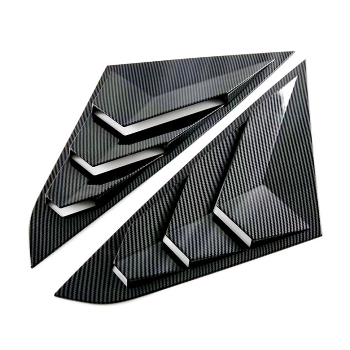 (ZDRO) 2 Piece Car Window Louver Triangle Blinds Spoiler Cover Trim ...