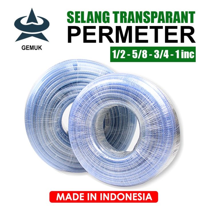 SELANG AIR BENING SERAT BENANG PVC / TRANSPARAN SERAT TALI UKURAN 1INC | Lazada Indonesia