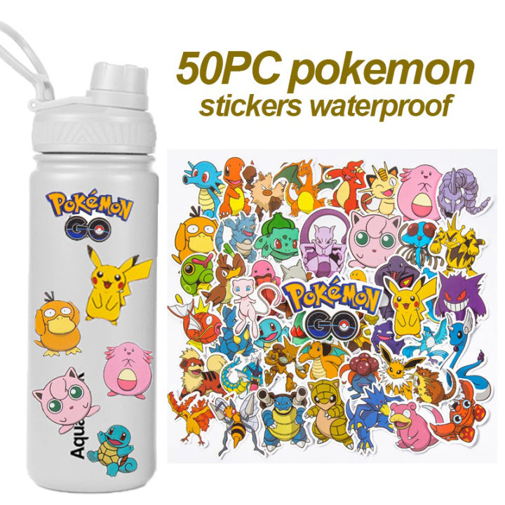 Aquaflask Accessories 50PCS Pokemon Stickers Waterproof Sticker For ...